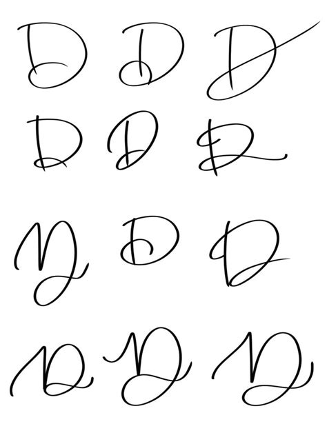 Ways To Write Letter D Lettering Letter D Lettering Alphabet