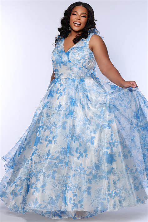 Blue Plus Size Prom Dresses And Formal Gowns Sydneys Closet
