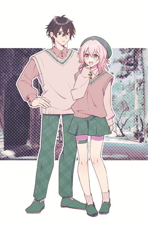 March 7th And Dan Heng Honkai And 1 More Drawn By Rei91322 Danbooru