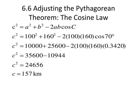 PPT Adjusting The Pythagorean Theorem The Cosine Law PowerPoint Presentation ID