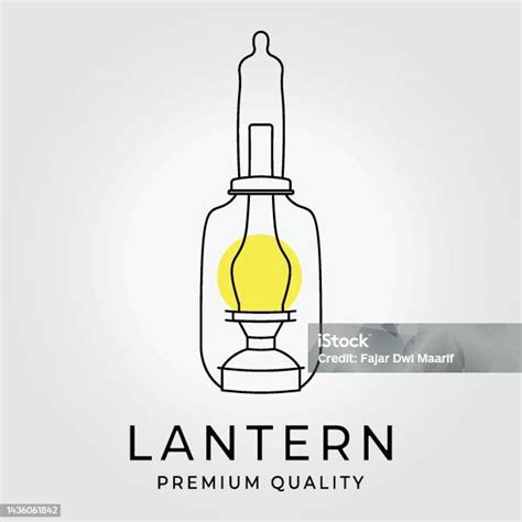 라인 아트 랜턴 로고 아이콘 일러스트 레이 션 디자인 빈티지 벡터 로고에 대한 스톡 벡터 아트 및 기타 이미지 로고 Film Festival 개념 Istock