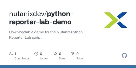 Github Nutanixdev Python Reporter Lab Demo Downloadable Demo For The Nutanix Python Reporter
