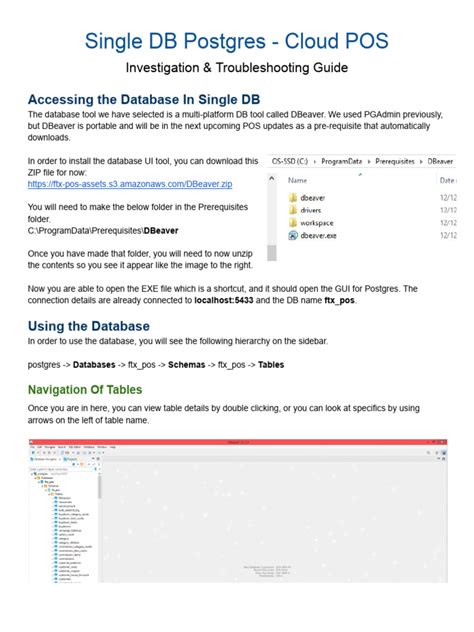 single db postgres investigation and troubleshooting guide v2 pdf