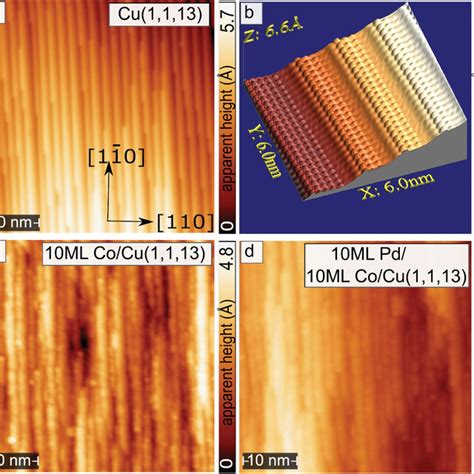 Constant Current Stm Image 50×50 Nm² I 1 Na V 05 V Of A