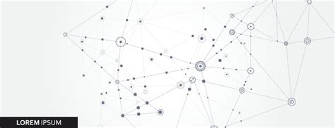 Premium Vector Vector Connect Lines And Dots Banner Template For