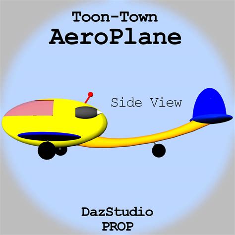 Toon Town Aeroplane Daz Content By Rolow