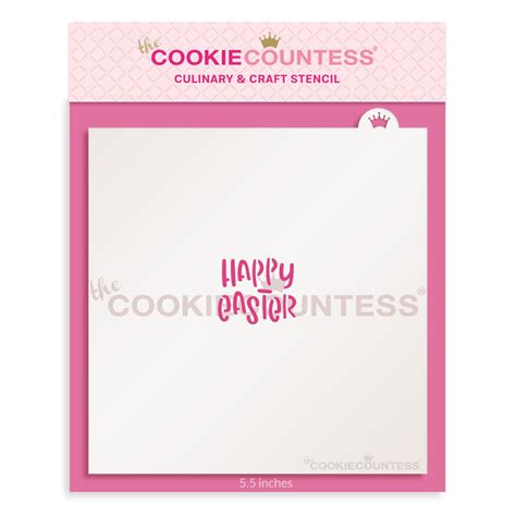 Mini Happy Easter Stencil — The Cookie Countess