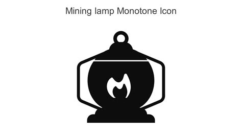 Mining Lamp Monotone Icon In Powerpoint Pptx Png And Editable Eps Format Ppt Sample