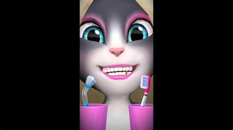 My Talking Angela Adult Angel Taking A Bath And Brushing Teeth Youtube