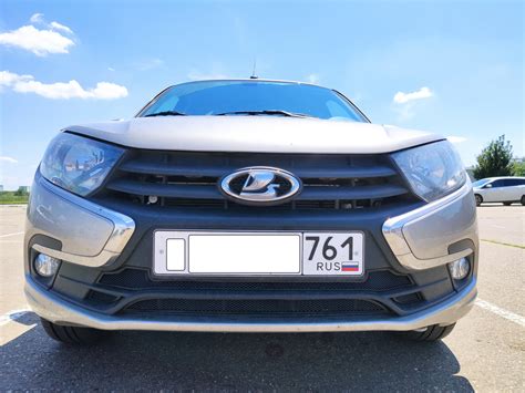 Защита радиатора "Стрелка" (нижняя часть) — LADA Гранта (2-е поколение ...