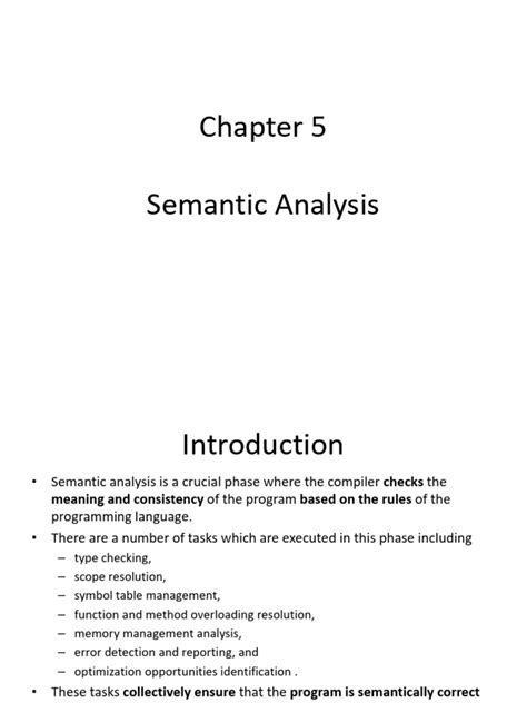 Chapter 5 Semantic Analysis Pdf Scope Computer Science Data Type