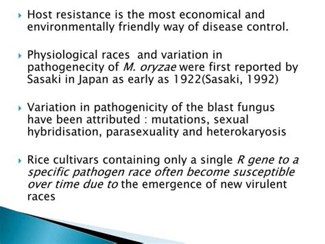 Rice Blast Disease Pptx