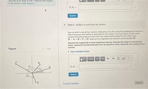 Solved Learning Goal To Use Geometric And Component Addition