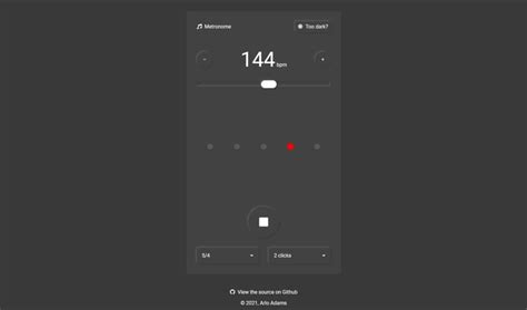 Github Manzik Chord Practice A Metronome App For Chord Transition Practice Made With React