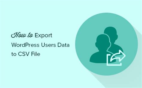 Como Exportar Dados De Usuários Do Wordpress Para Um Arquivo Csv Todos Os Fatos