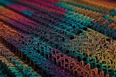 cellular automata patterns premium ai generated image