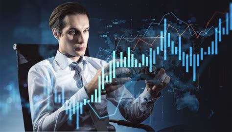 Businessperson Analyzing Digital Financial Data On Tablet With