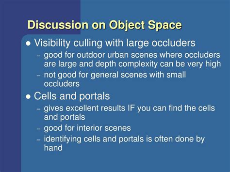 Ppt Culling Techniques Powerpoint Presentation Free Download Id