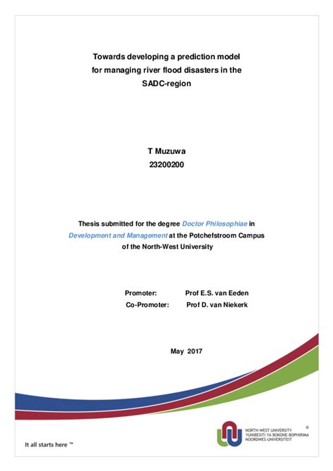 pdf towards developing a prediction model for managing river flood