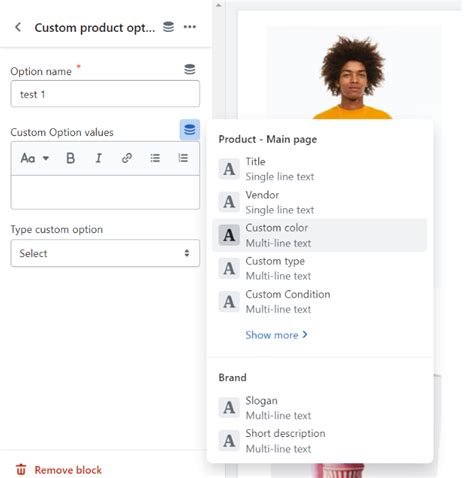 How To Add Custom Options In Online Store Shopify Theme
