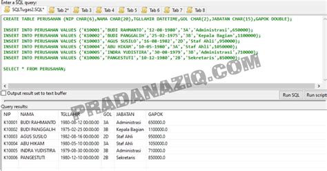 Tambah Edit Hapus Data And Tambah Hapus Kolom Odbc Sql Quary Pradanaziq