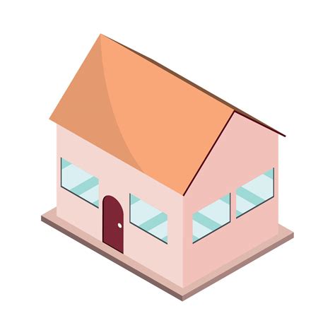 Isometric House Residential 10458056 Vector Art At Vecteezy