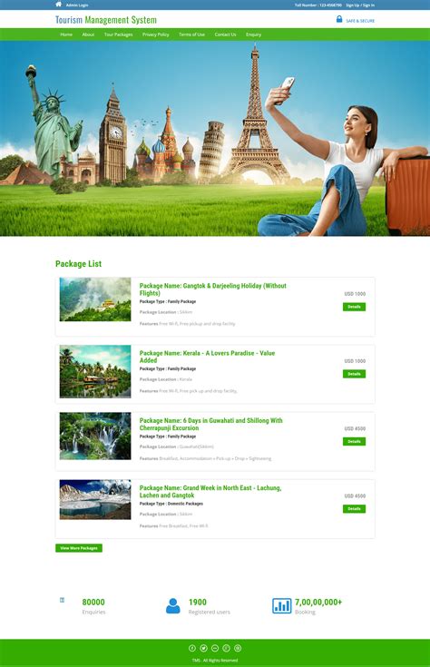 Tourism Management System In Php Free Download With Source Code
