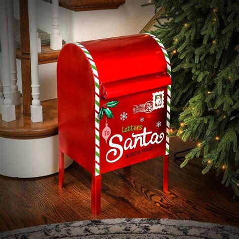 Home Accents And Room Decor Wayfair Metal Letters Santa Mailbox The