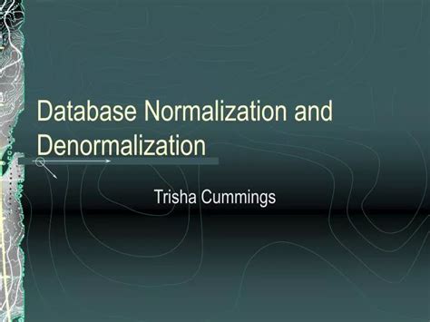 Ppt Database Normalization And Denormalization Powerpoint