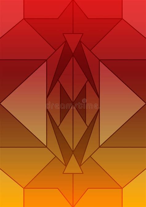 Geometirc Line Design With Color Gradient Background Decoration Stock