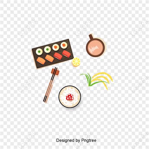 만화 간단한 자유형 일본 일러스트 음식 장식 원소젓가락납작한 Png 일러스트 무료 다운로드 Lovepik