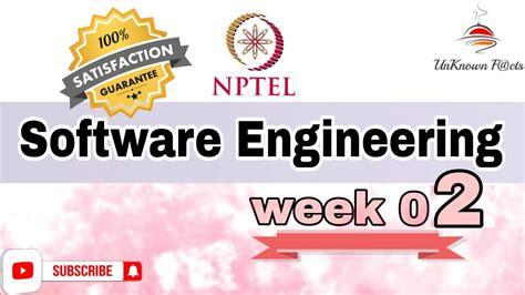 Software Engineering Week 2 Assignment Answers Nptel 2024 L Nptel Nptel Nptelanswer Youtube