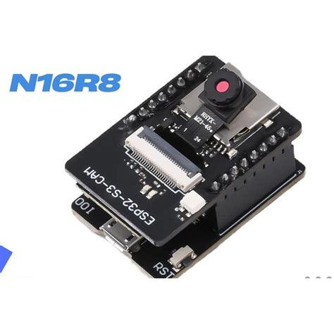Jual Esp32 S3 Cam Wifi 4 Bluetooth 5 Camera Modul Ov2640 Esp32 S3 Cam N16r8 Adapter Programmer