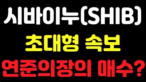 시바이누코인 초대형 속보 연준의장 파월의 시바이누 비밀매수 Youtube