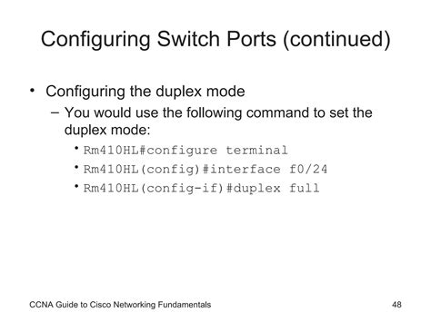 ccna basic switching and switch configuration ppt computer
