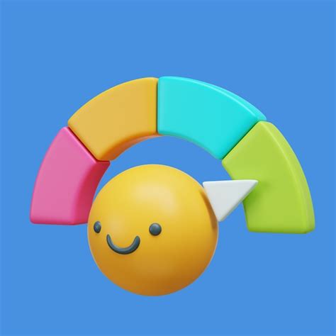 긍정적 인 분위기 아이콘의 3d 렌더링 무료 Psd 파일