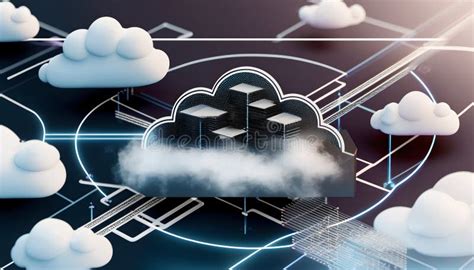 Cloud Computing Data Transfer Network Stock Illustration Illustration