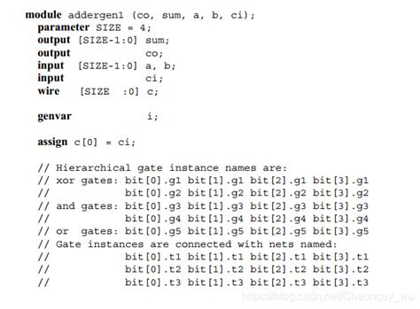 Verilog语法 Generate结构 （ieee Std 1364™ 2005翻译）generate Block Csdn博客