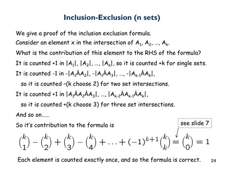PPT Binomial Coefficients Inclusion Exclusion Principle Explained PowerPoint Presentation