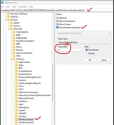 Outlook Search Indexing Issue Microsoft Community Hub