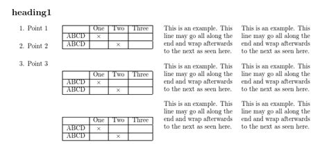 Horizontal Alignment Across Minipage Columns TeX LaTeX Stack Exchange