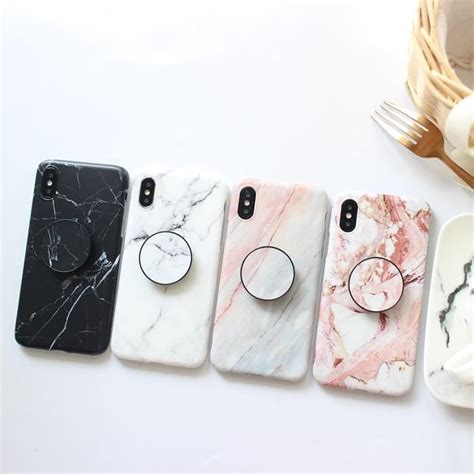 Marble Popsocket Holder Iphone Case Marble Iphone Case Cute Phone
