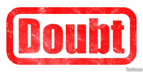 Doubt Text Effect And Logo Design Word