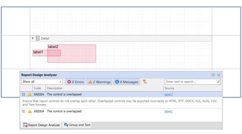 Reporting Report Design Analyzer Enhancements V