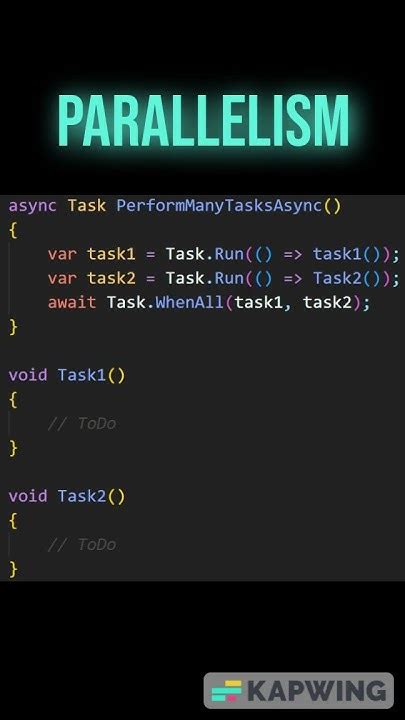 How To Run Multiple Tasks In C Shorts Csharp Tipsandtricks Youtube