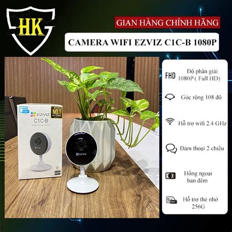Camera Wifi Không Dây Trong Nhà Ezviz C1c B 1080p 2mp Góc Rộng đàm