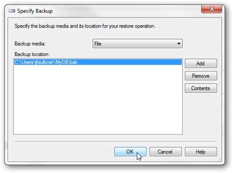 Restoring A SQL Database Backup Using SQL Server Management Studio