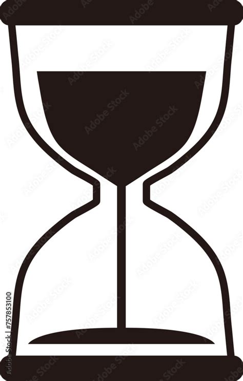 Vetor Do Stock 모래시계 시간표시 아이콘 시간의 흐름을 보여주는 모래시계 아이콘 단계별 이미지 벡터 아이콘 실루엣 픽토그램 Adobe Stock