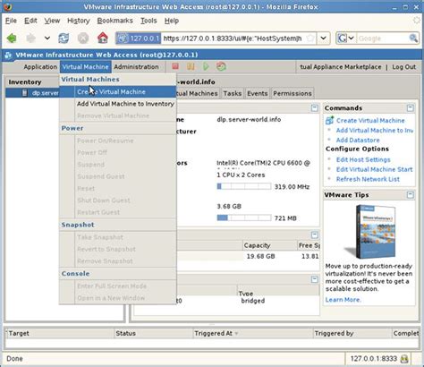 CentOS VMware Server ゲストOSインストール Server World