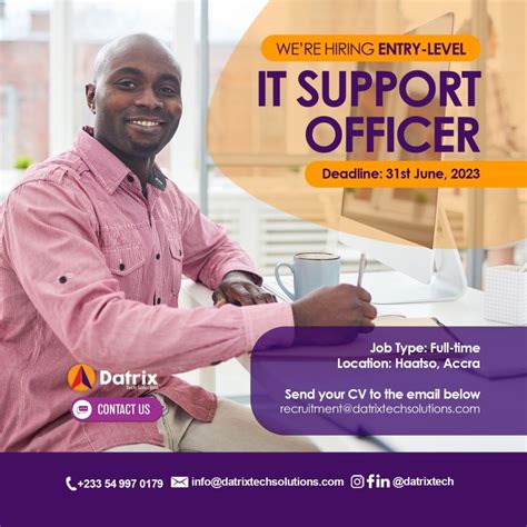 Datrix Tech Solutions Ltd On Linkedin Wearehiring Itsupportjobs Itsupportofficer